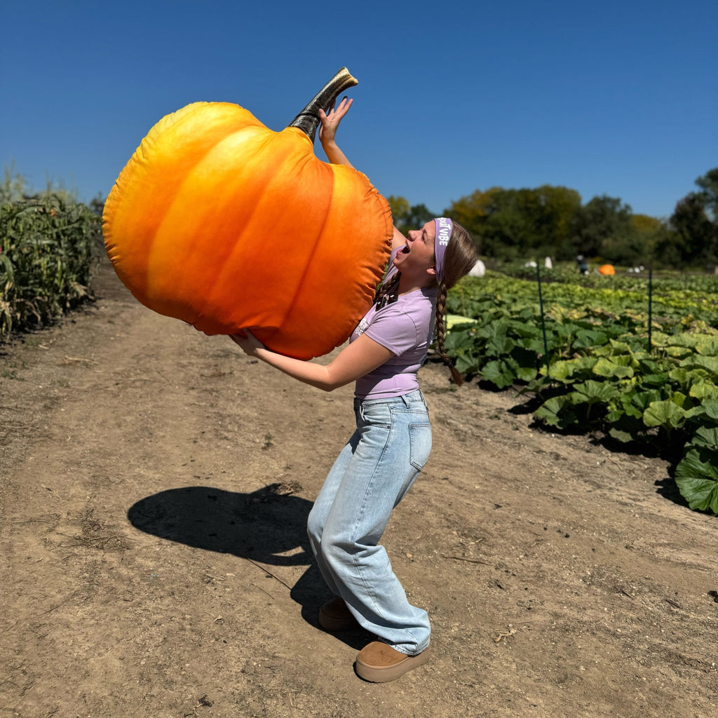 Large Pumpkin Pillow – Cozy Fall & Halloween Décor | All About Vibe