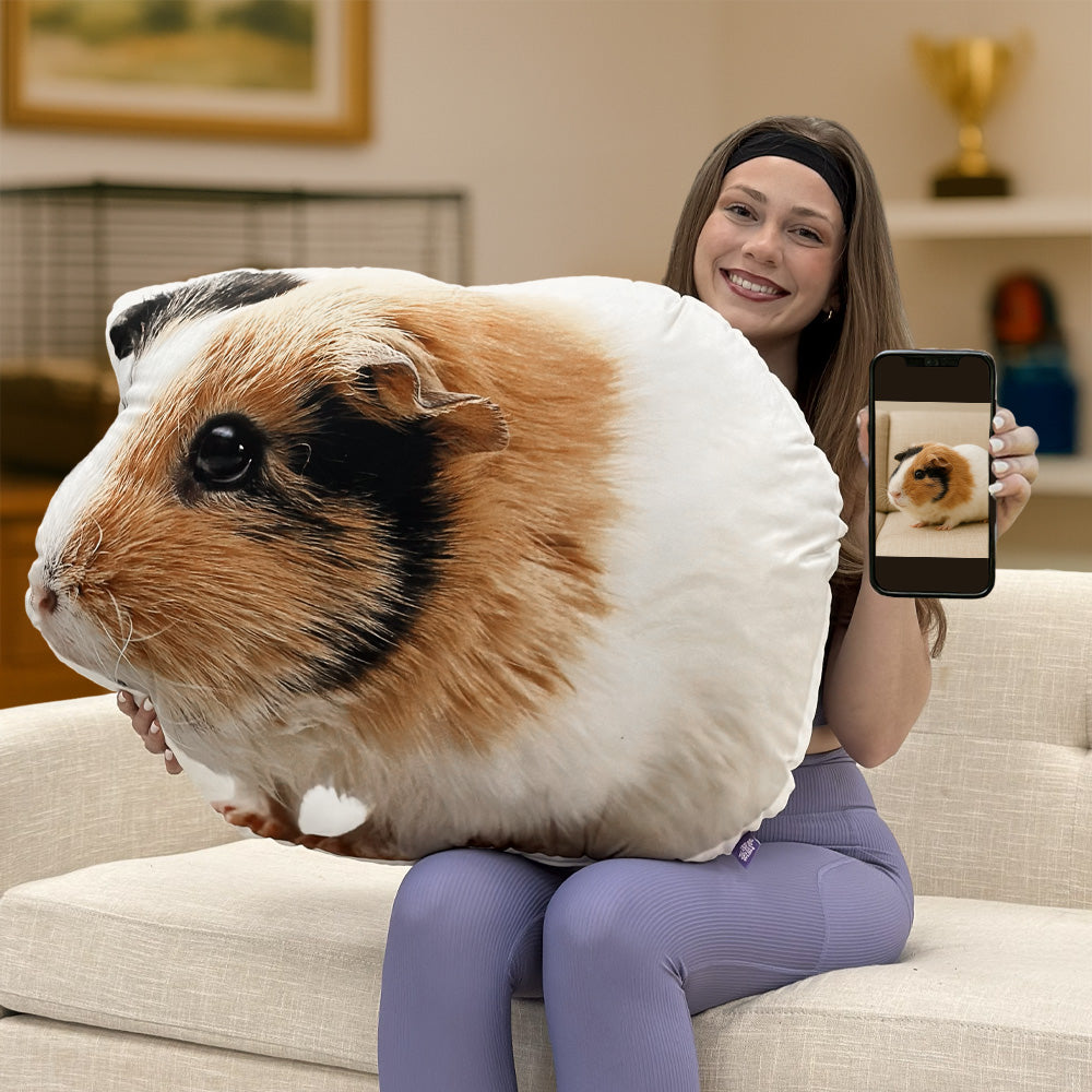Guinea Pig Custom Shaped Pillow | All About Vibe |Made In USA