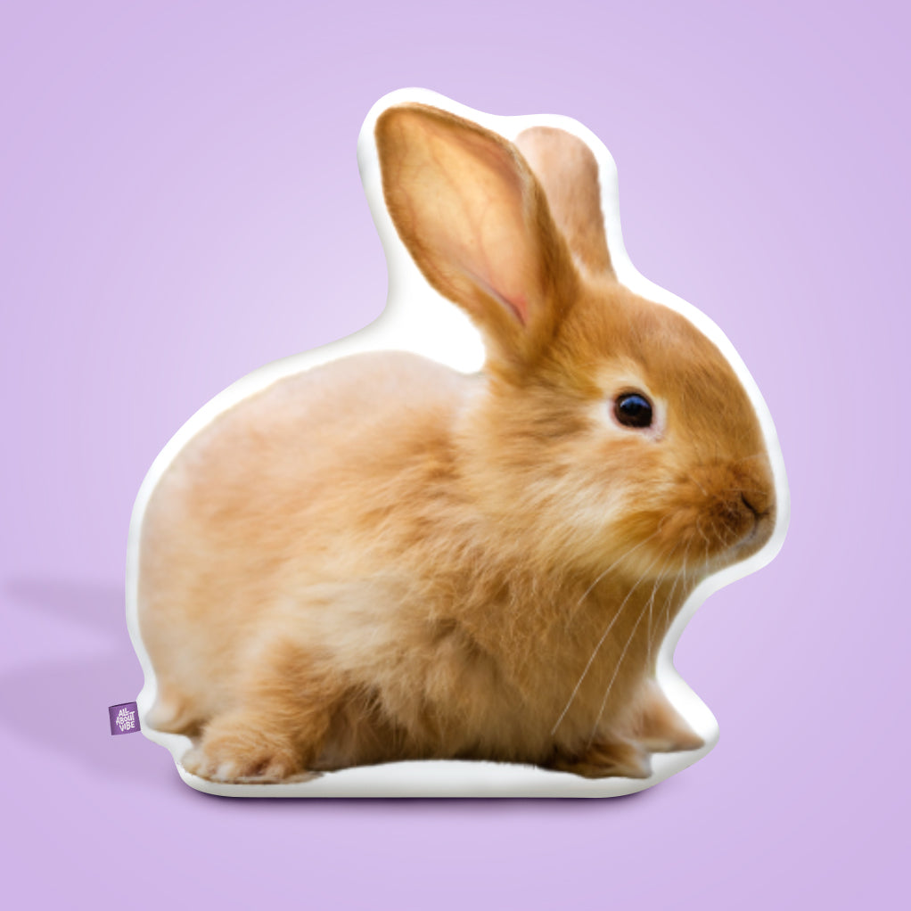 Rabbit Custom Shaped Pillow | Made In USA | All About Vibe